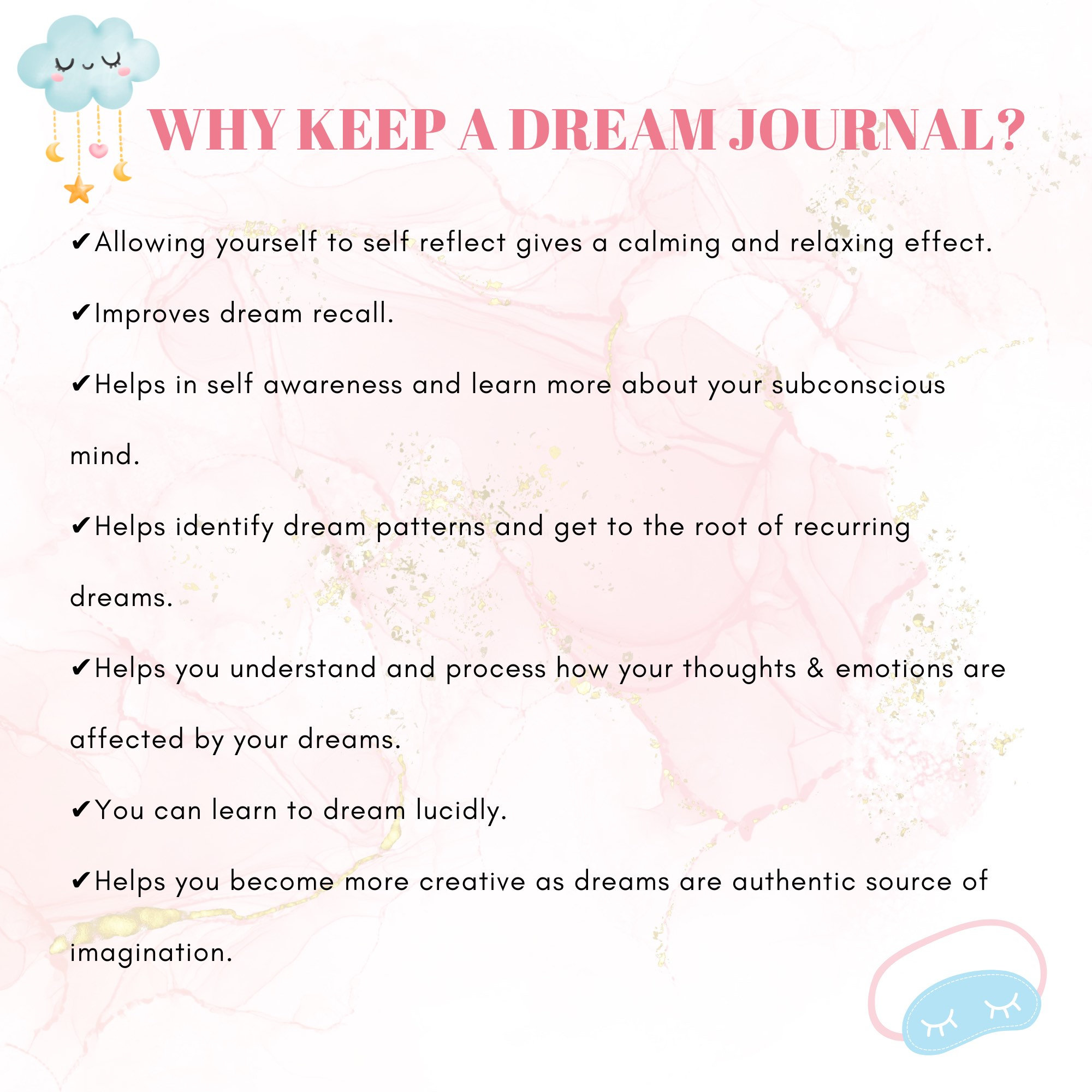 Dream Journal, Dream Analysis, Dream Interpretation, Daily Dream Log ...