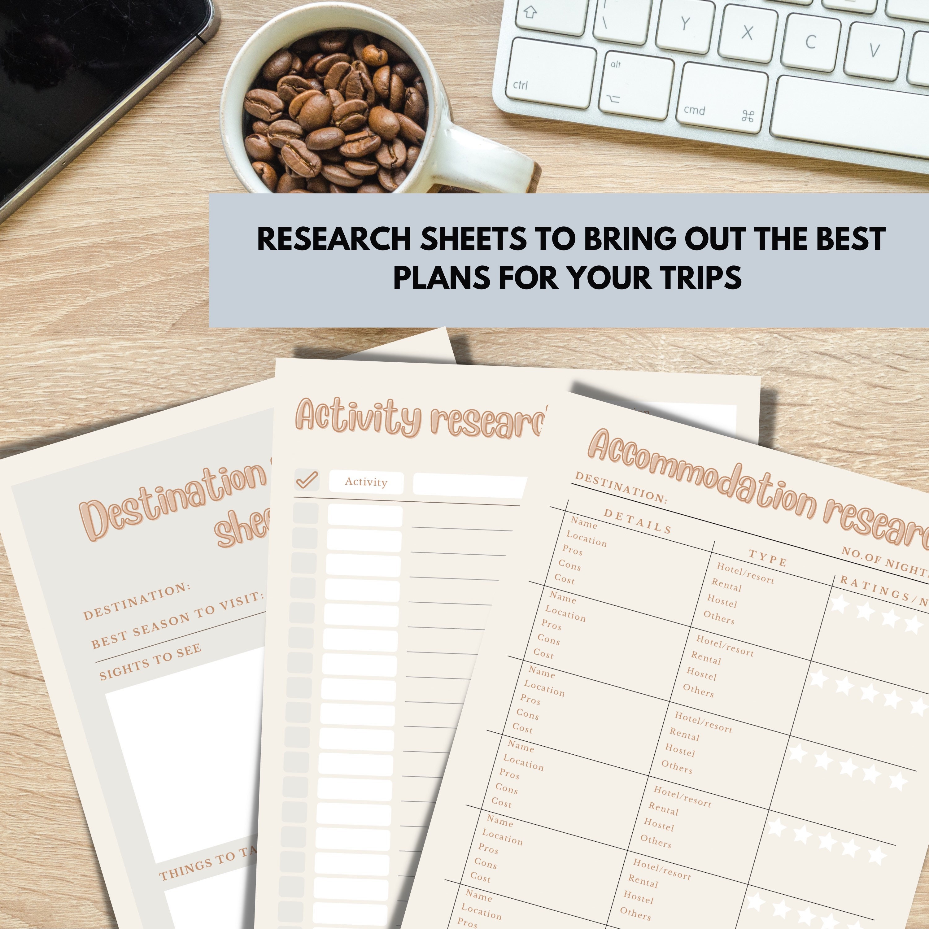 Travel Planner Printable, Travel Diary, Vacation Planner, Travel ...