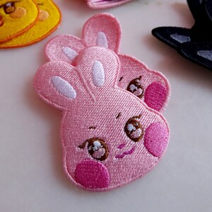 Aniteez Patch - Seonghwa - Pink Rabbit IRON ON Patch, K-pop Group Ateez ...