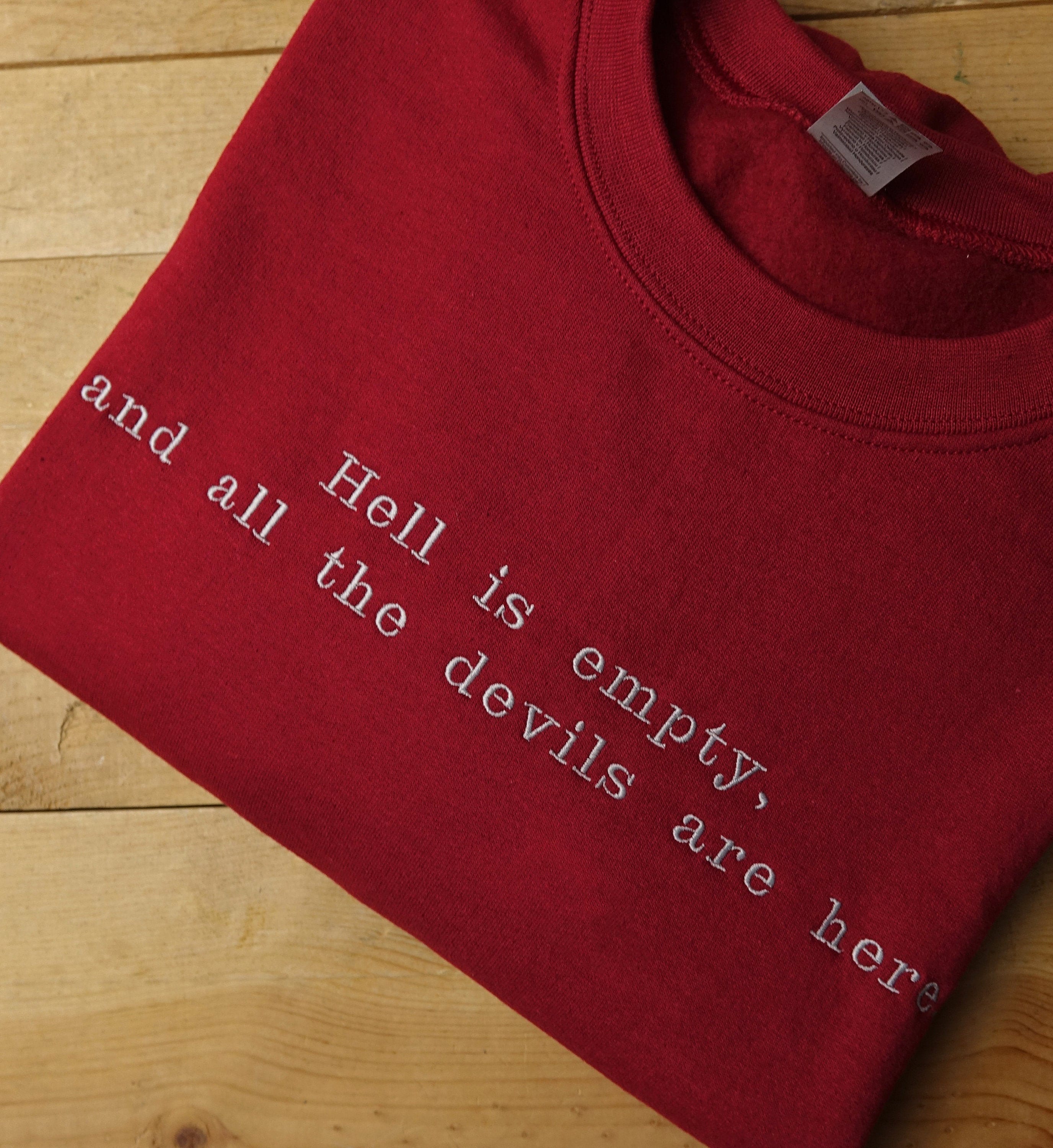 Hell is Empty and All the Devils Are Here. Shatter Me - Etsy