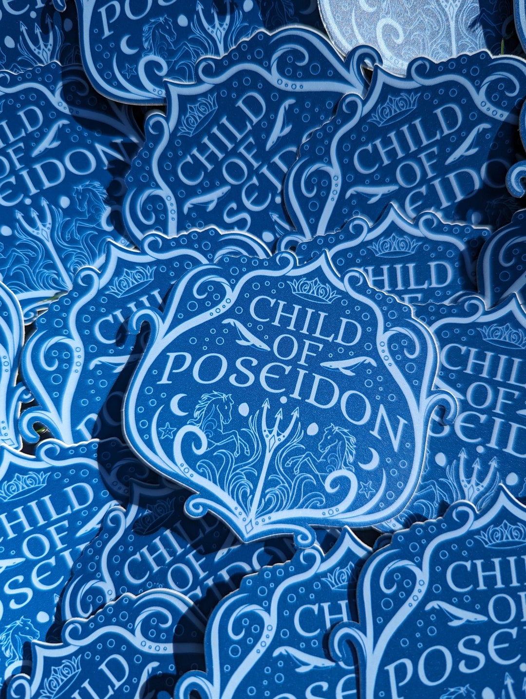 Child of Poseidon Waterproof Sticker Greek Mythology God of the Sea ...