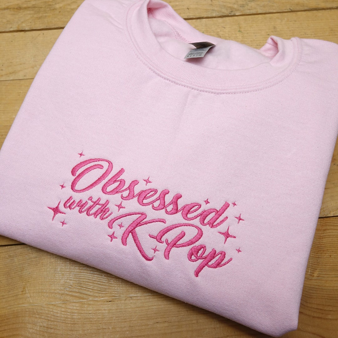 Obsessed With K-pop, Color Custom - K-pop Music Merch Sweatshirt ...