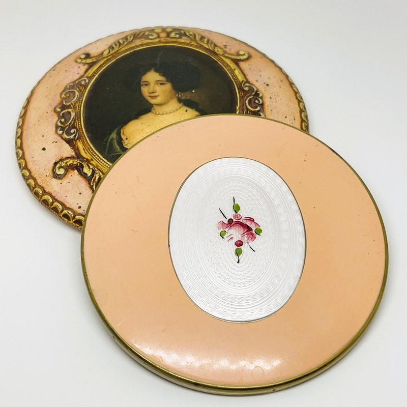 Antique Powder Jar - Etsy