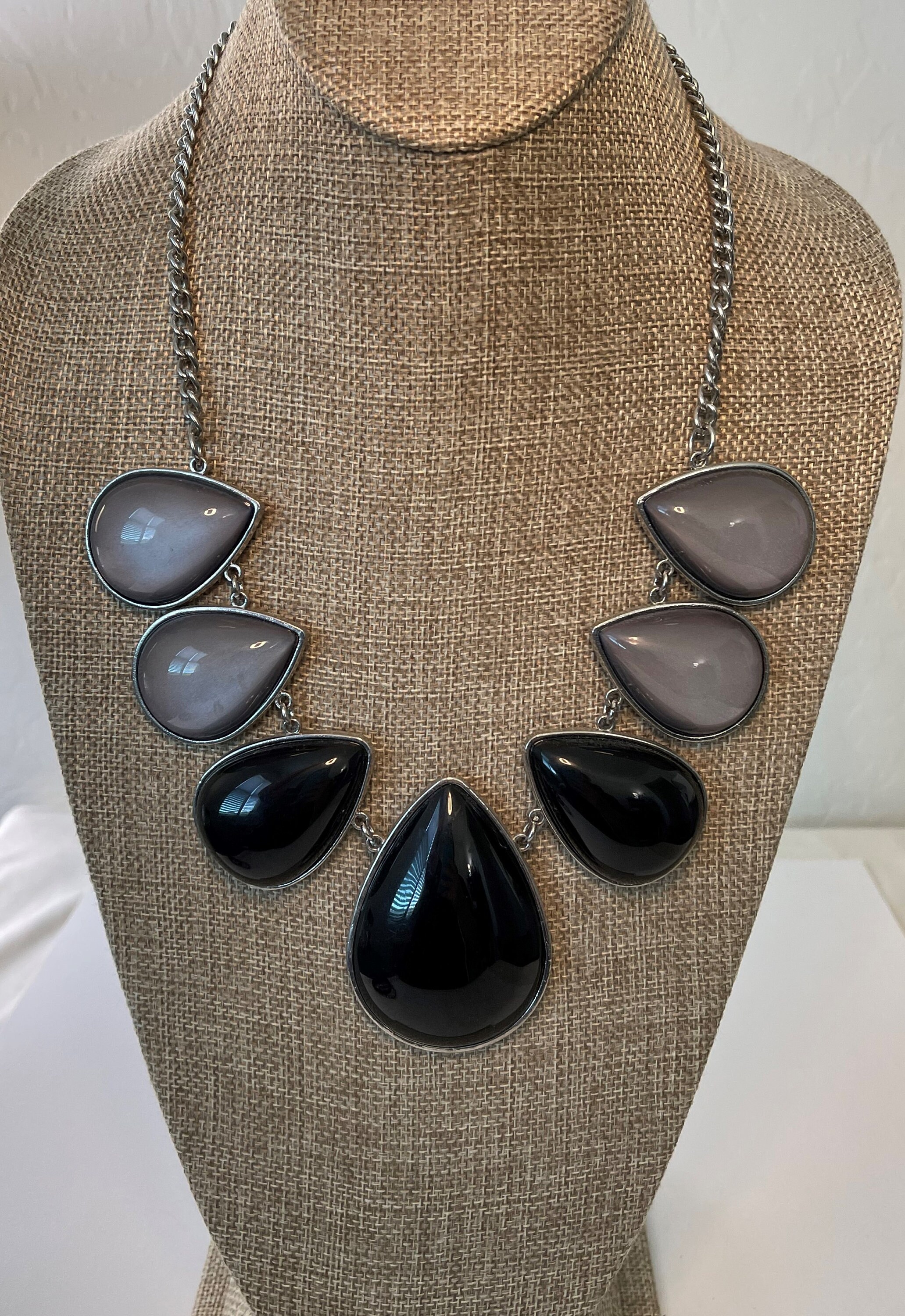 Ensemble collier et bracelets de bijoux fantaisie, grand collier de ...
