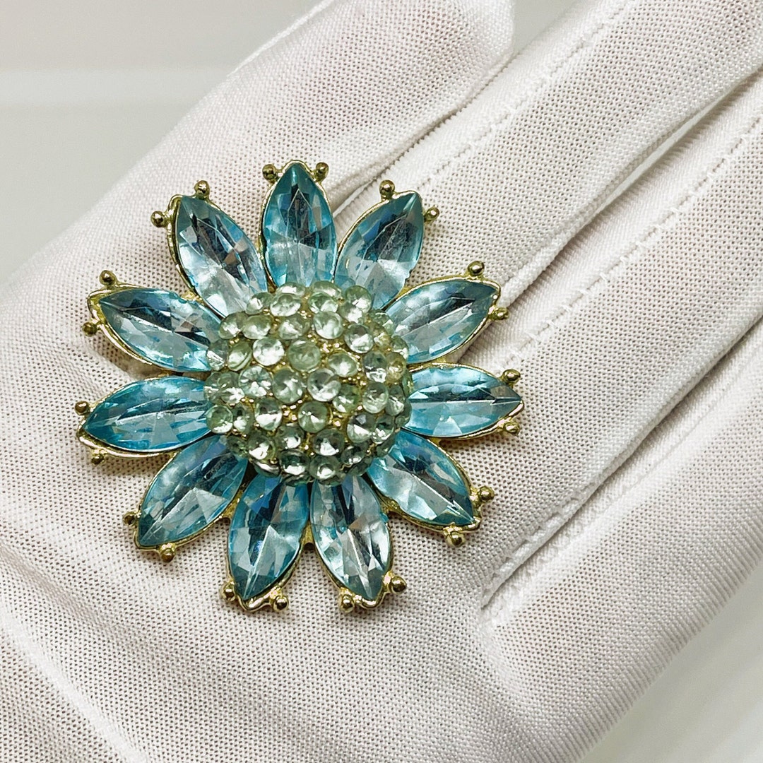 Vintage Rare Sunflower Costume Jewelry Stretch Ring, Large Sunflower ...