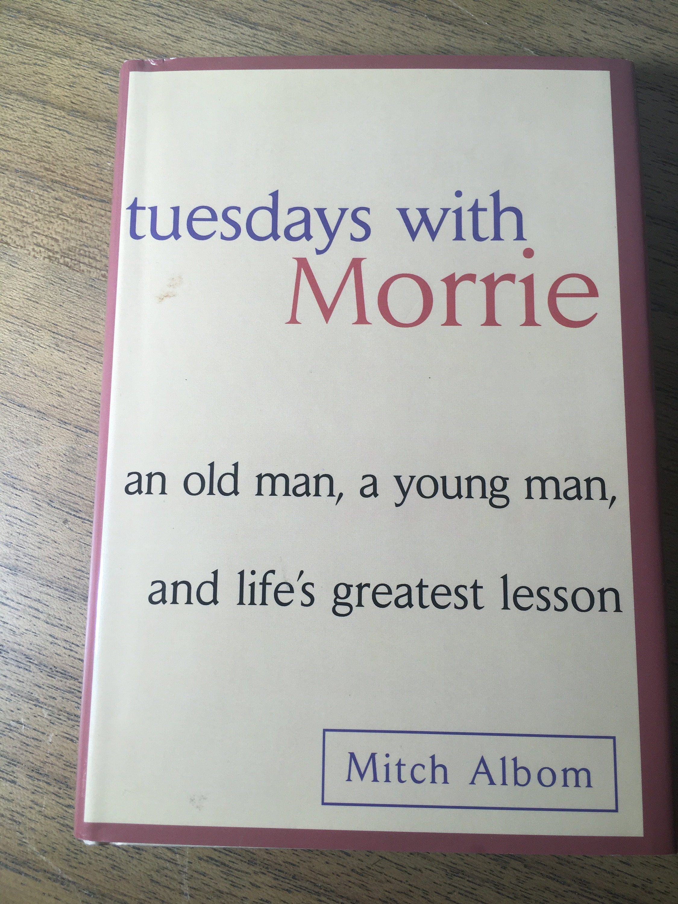Tuesday With Morrie Print