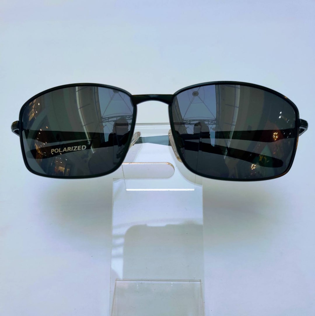 Polarized Square Black Metal Frame ( Matte Finish) Black Lens ...