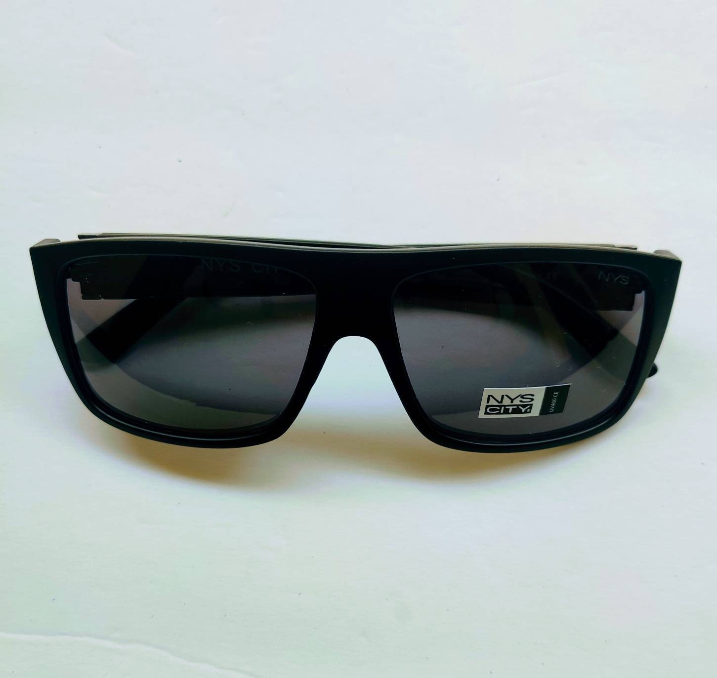 Square Full Frame Black Matte Finish Black Lens Sunglasses. Unisex ...