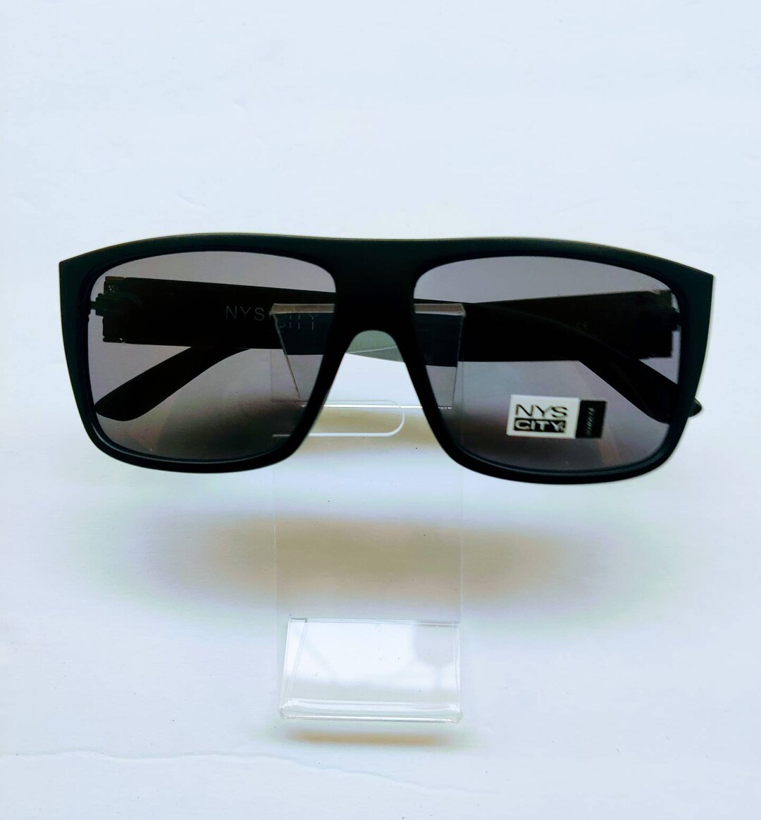 Square Full Frame Black ( Matte Finish) Black Lens Sunglasses. Unisex ...