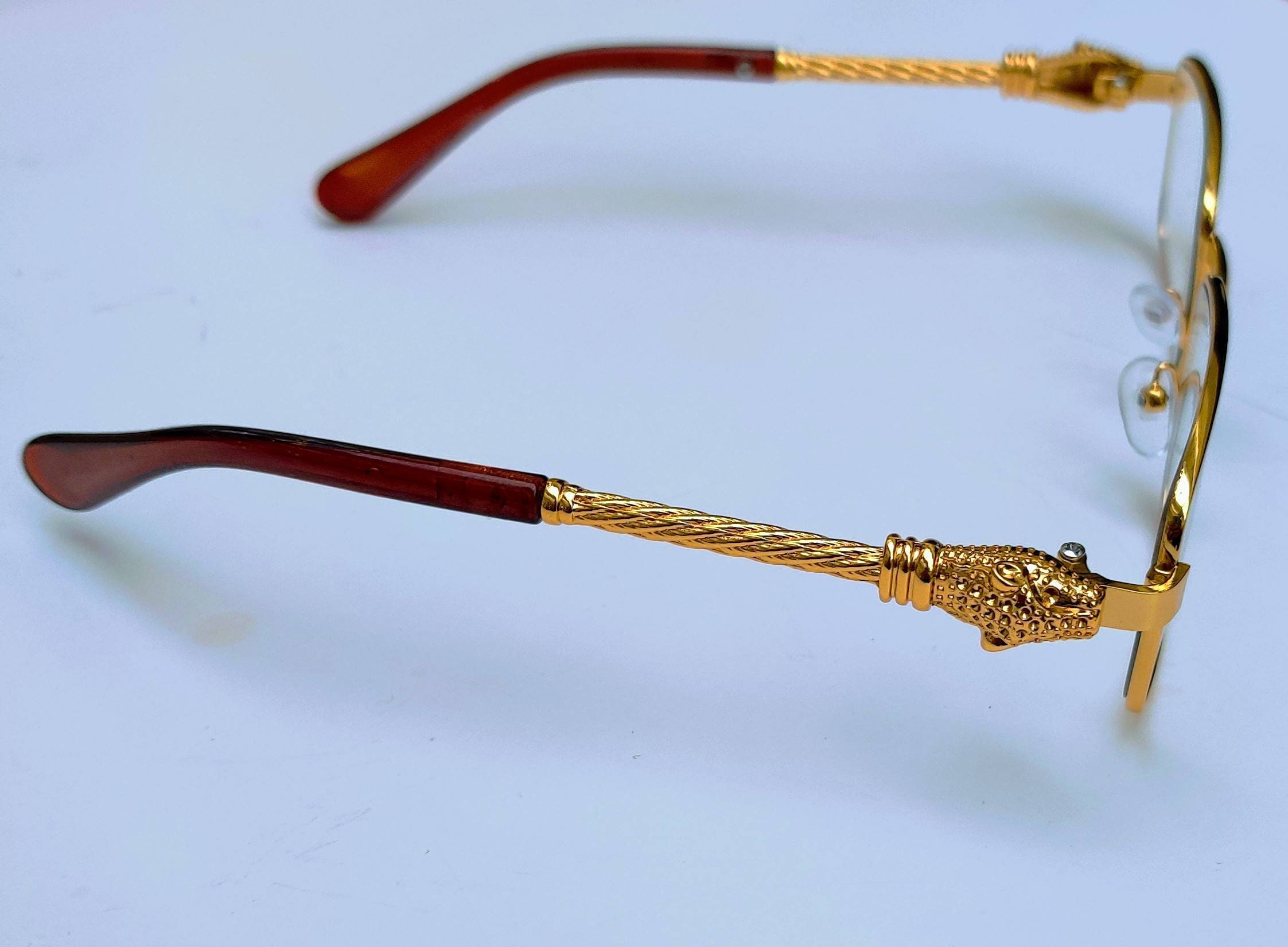 Square Full Frame Clear Lens Glasses Full Frame Square Gold - Etsy