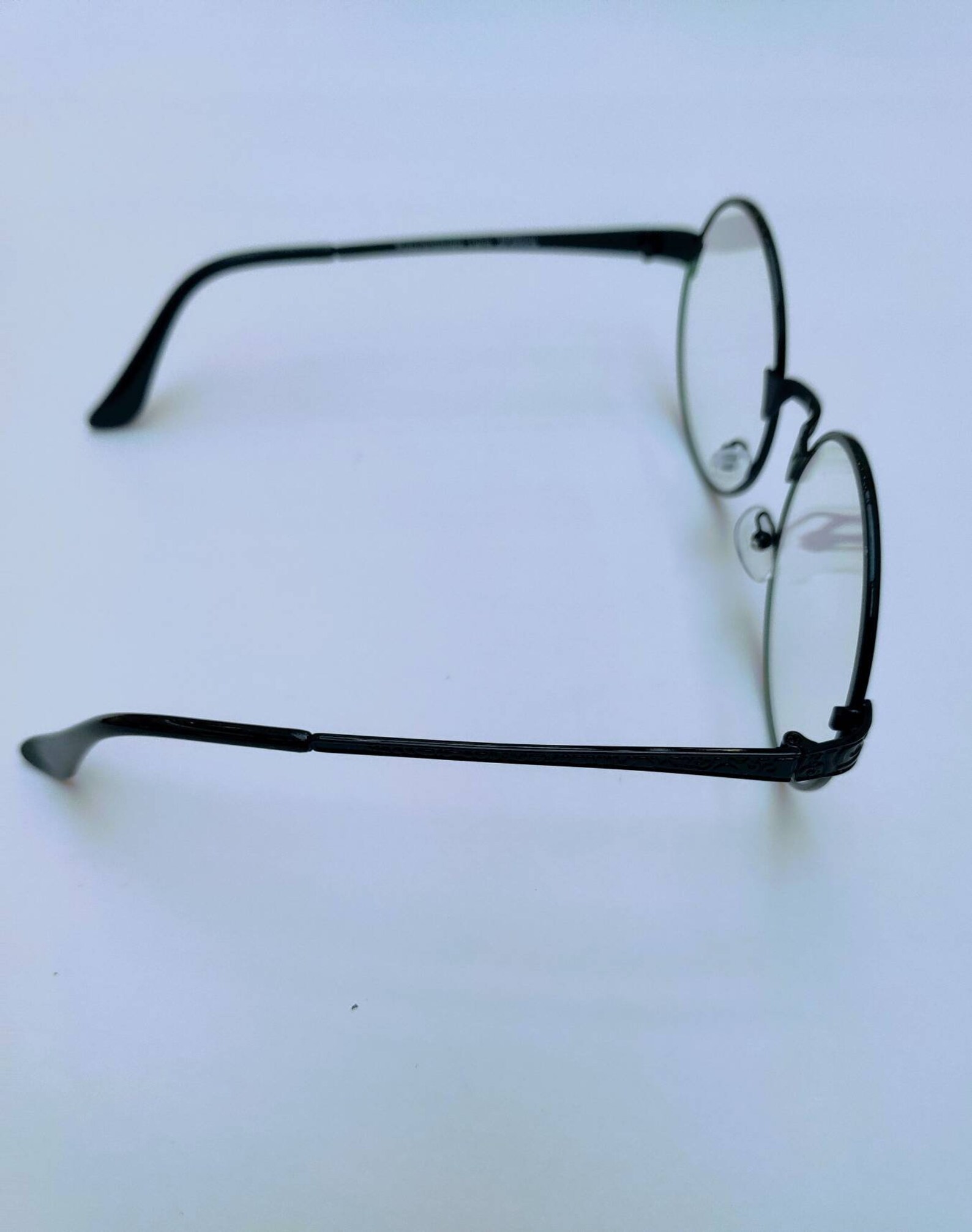 Circle Black Color Full Frame Clear Slightly Tinted Lens - Etsy