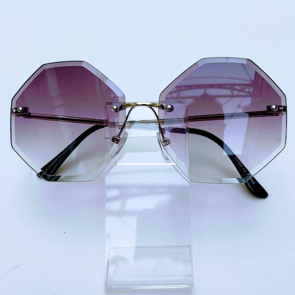 Octagon Glasses - Etsy