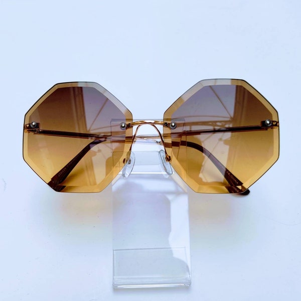 Octagonal Sunglasses - Etsy