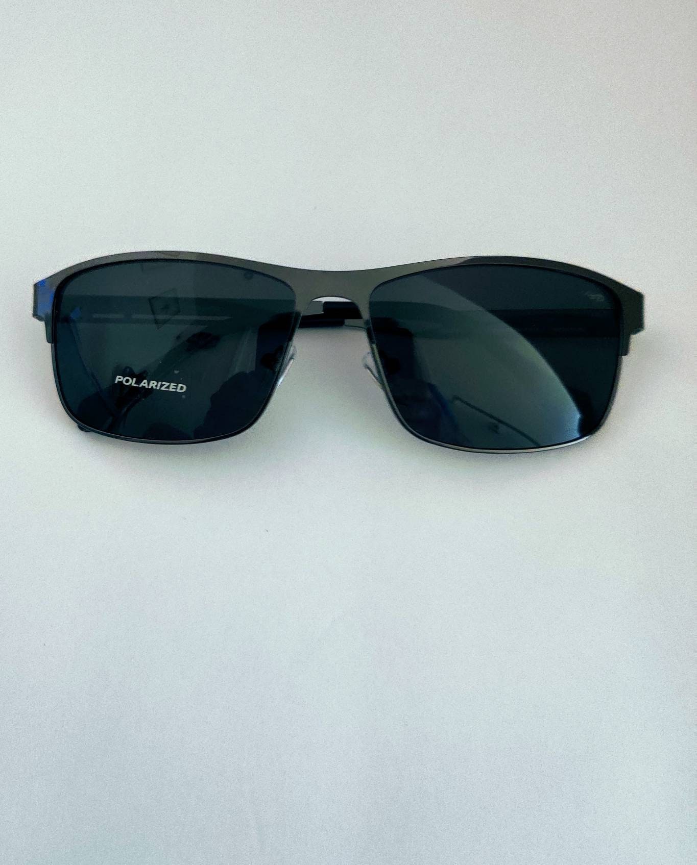 Rectangular Full Frame Black Metal Frame Black Lens Polarized - Etsy