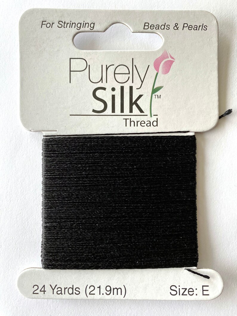 Pure Silk Beading Thread: Size E, 24 Yards - Etsy