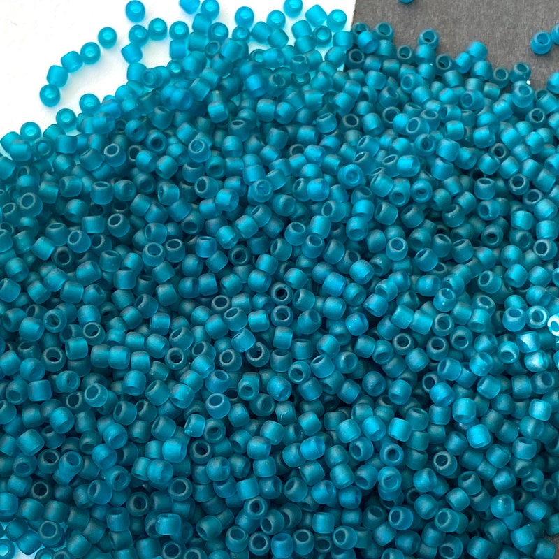 Blue Seed Beads - Etsy