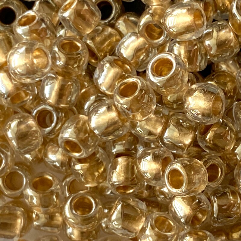 Gold Glass Beads - Etsy