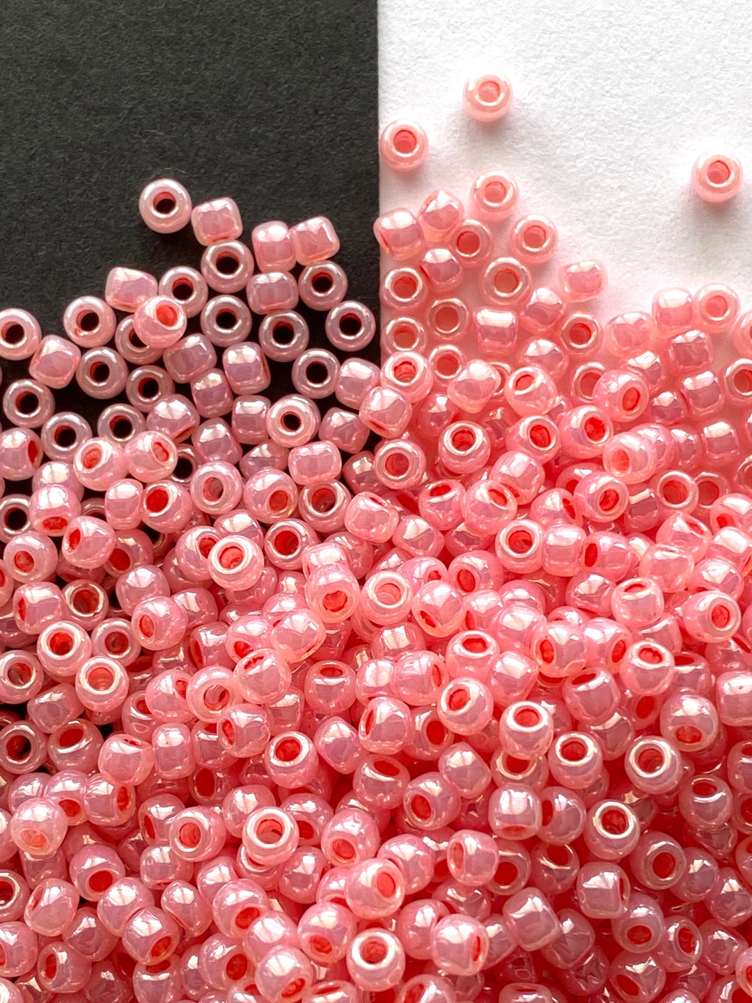 Toho #11 Seed Bead: Pink Pearlized Ceylon Coating (TR-11-906) - Etsy