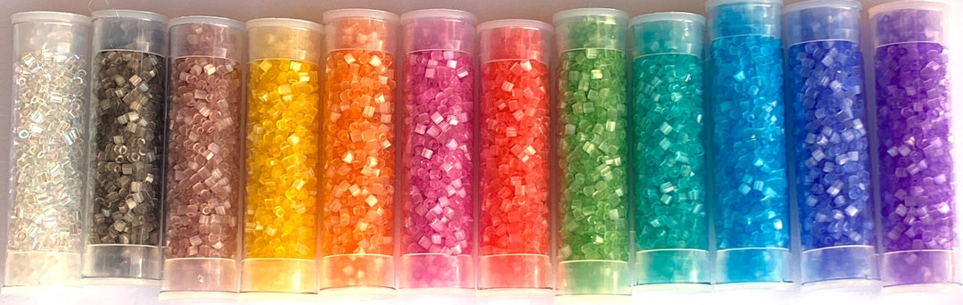 Preciosa Hex Cut Seed Beads: Atlas Glass Bead Set, Size 11, Solgel ...