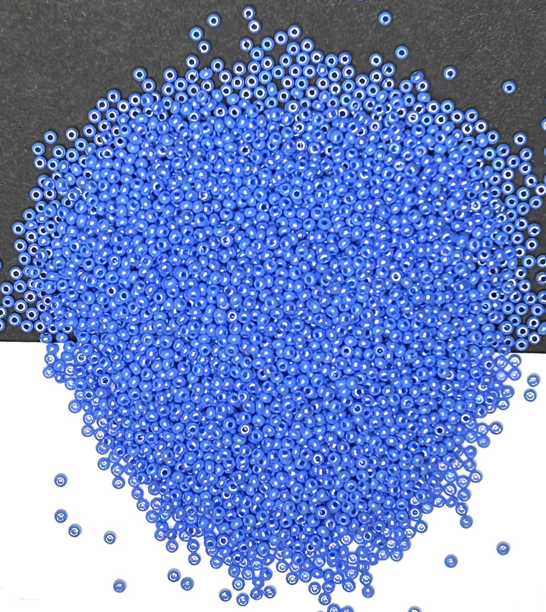 Light Blue Rainbow #11 Seed Beads, Size 11 Tiny Blue Beads, Blue Round ...