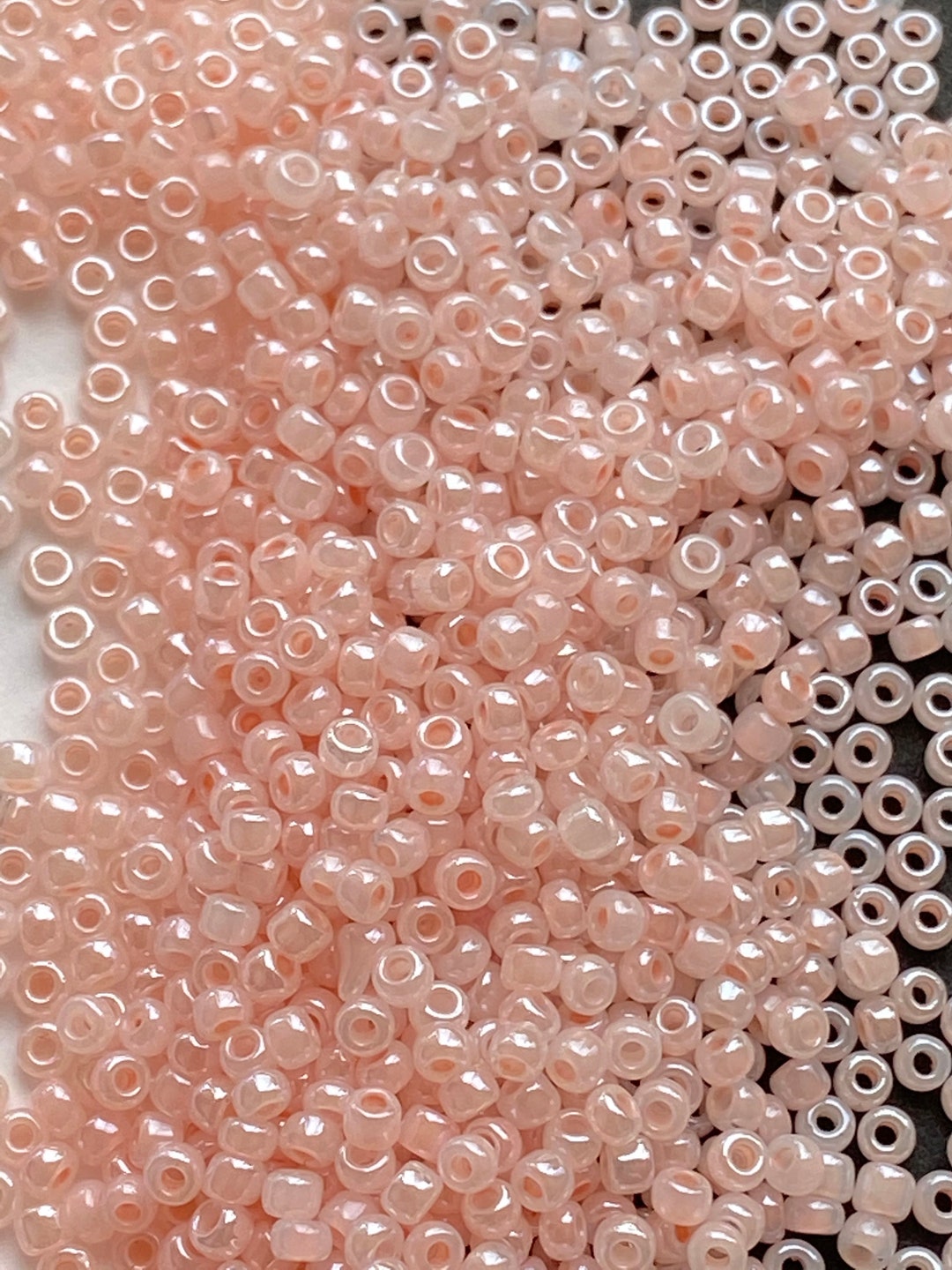 Pastel Pink Seed Beads: Size 11 Pearlized Matsuno Beads - Etsy