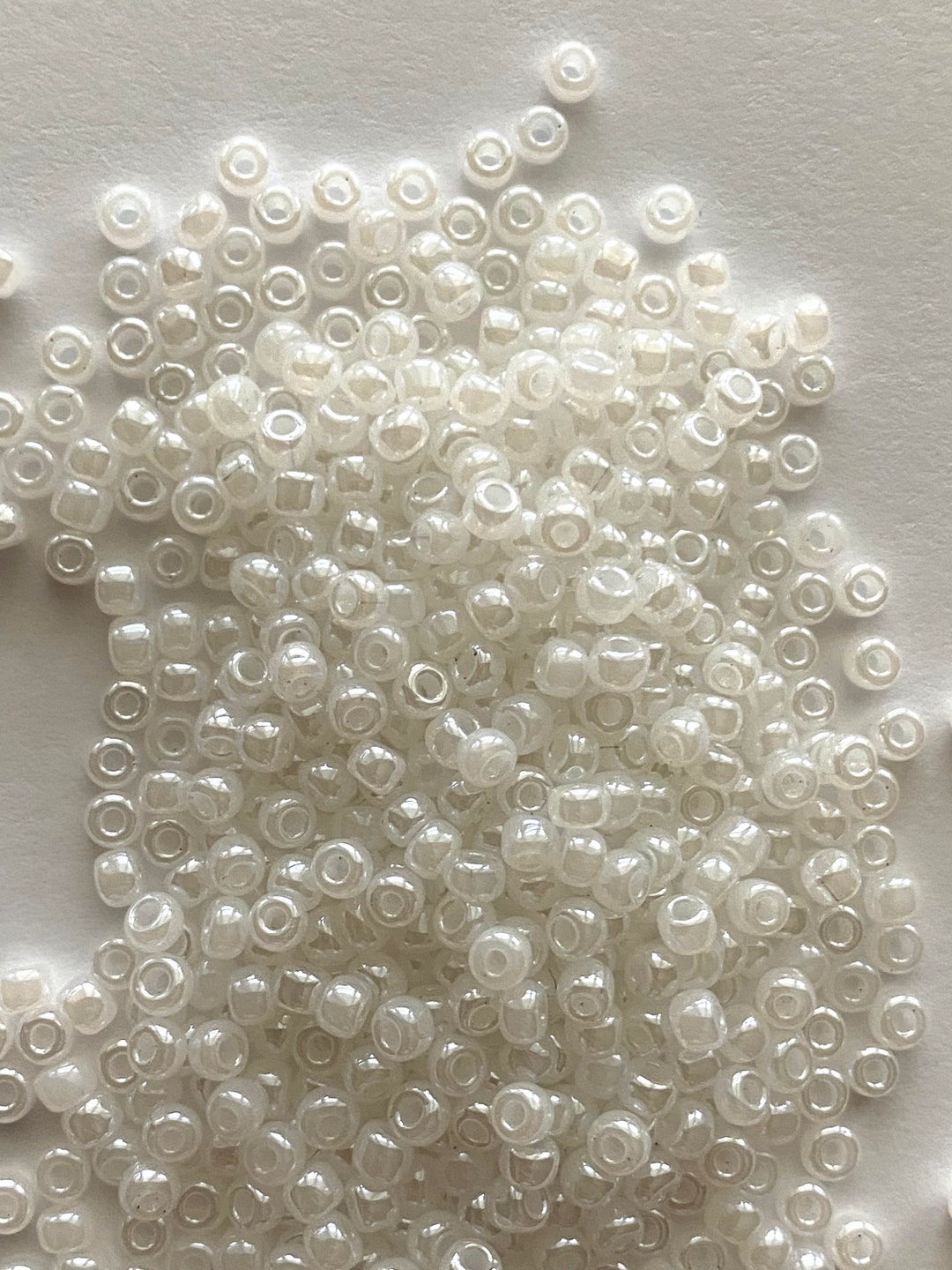 Matsuno White Pearl Seed Beads #11: Ceylon Glass Beads - Etsy