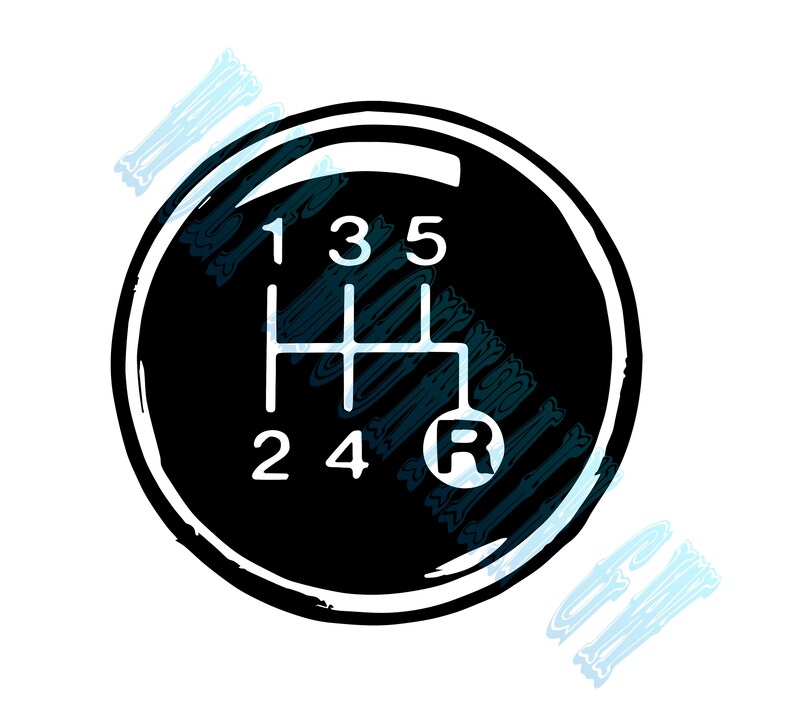 Manual Shift Pattern Shifter SVG JPG PNG Digital Download - Etsy