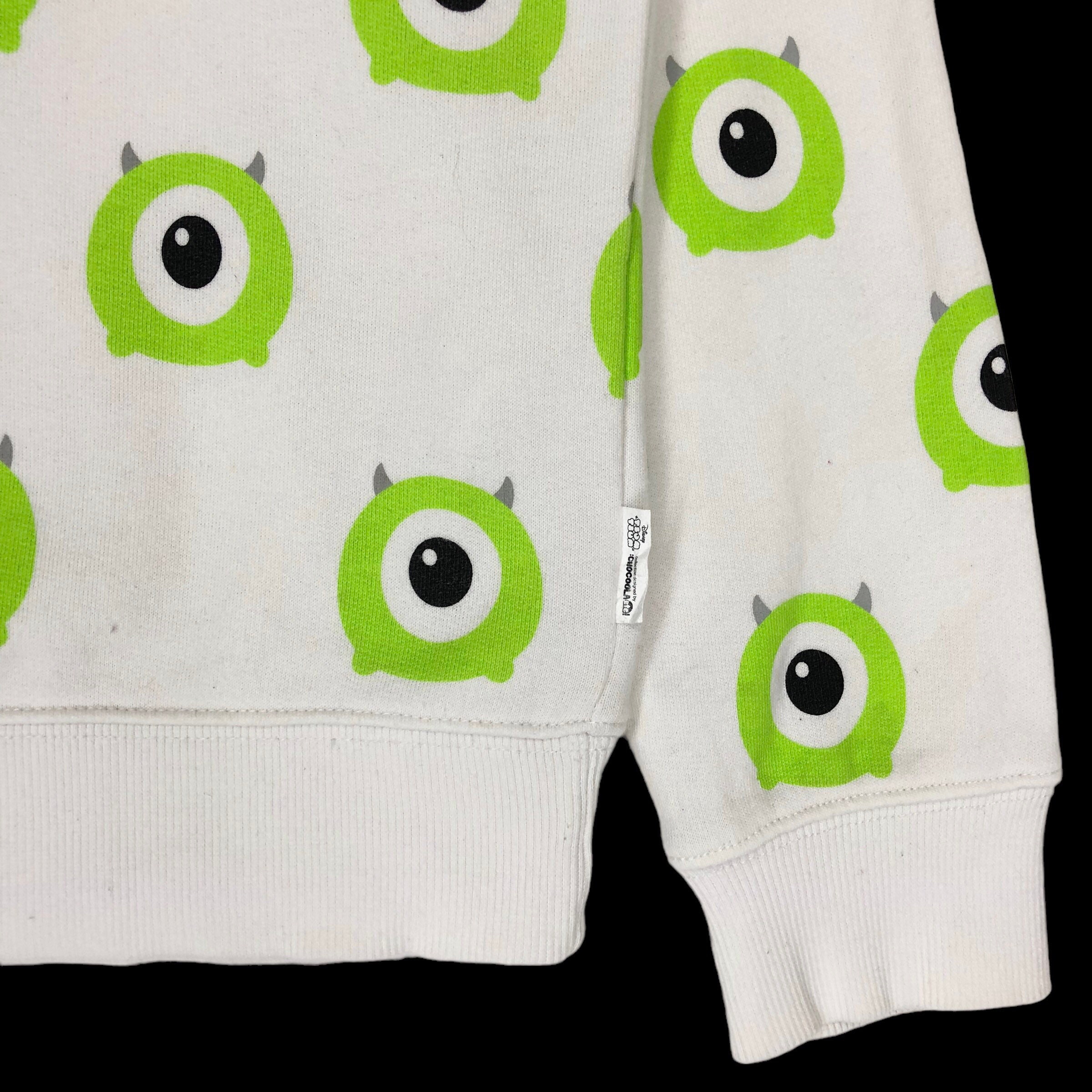 Disney Tsum Tsum Mike Wazowski Full Print Crewneck Sweatshirts Cartoon ...