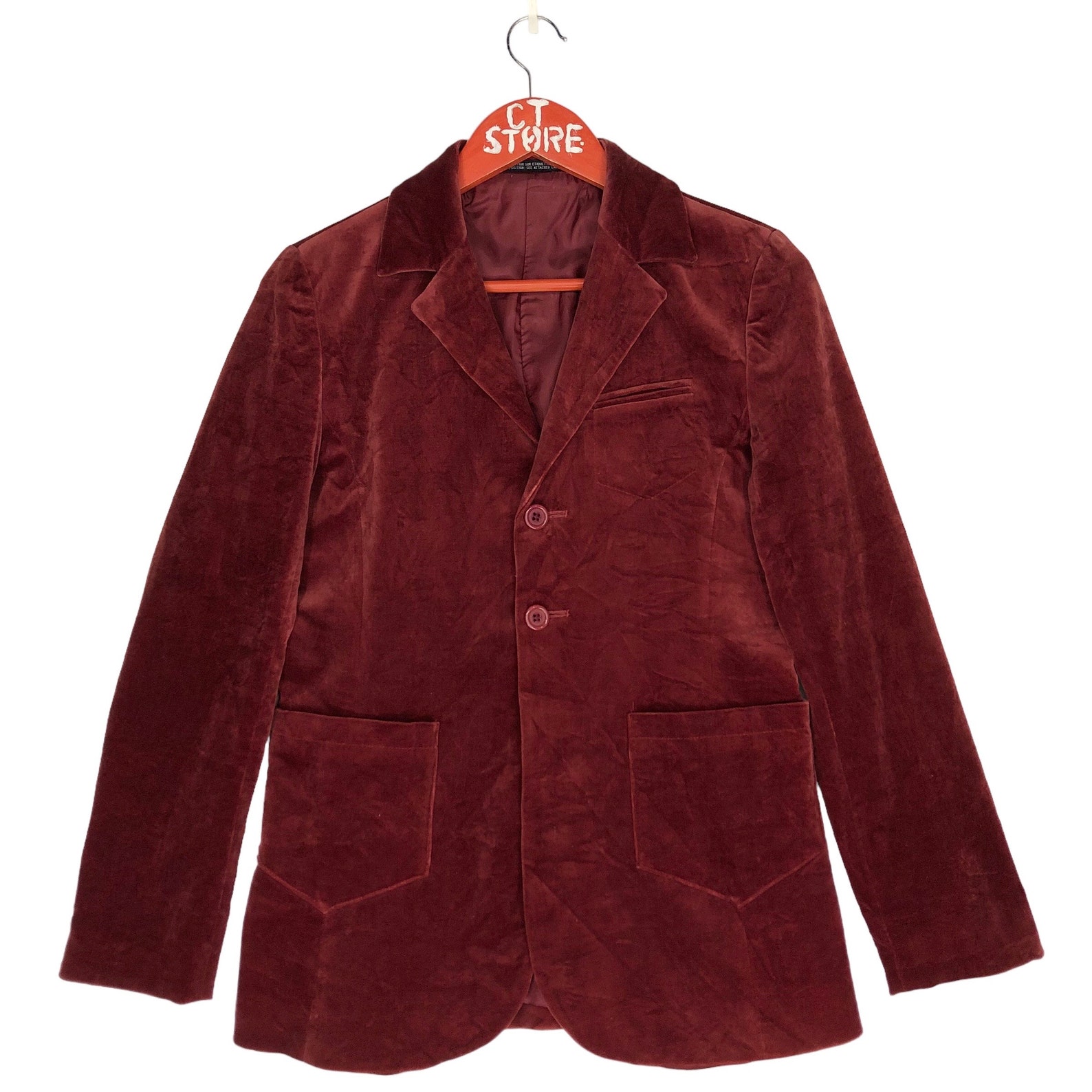 Ined Yohji Yamamoto Velvet Jacket Red Size S, Yohji Yamamoto Women ...