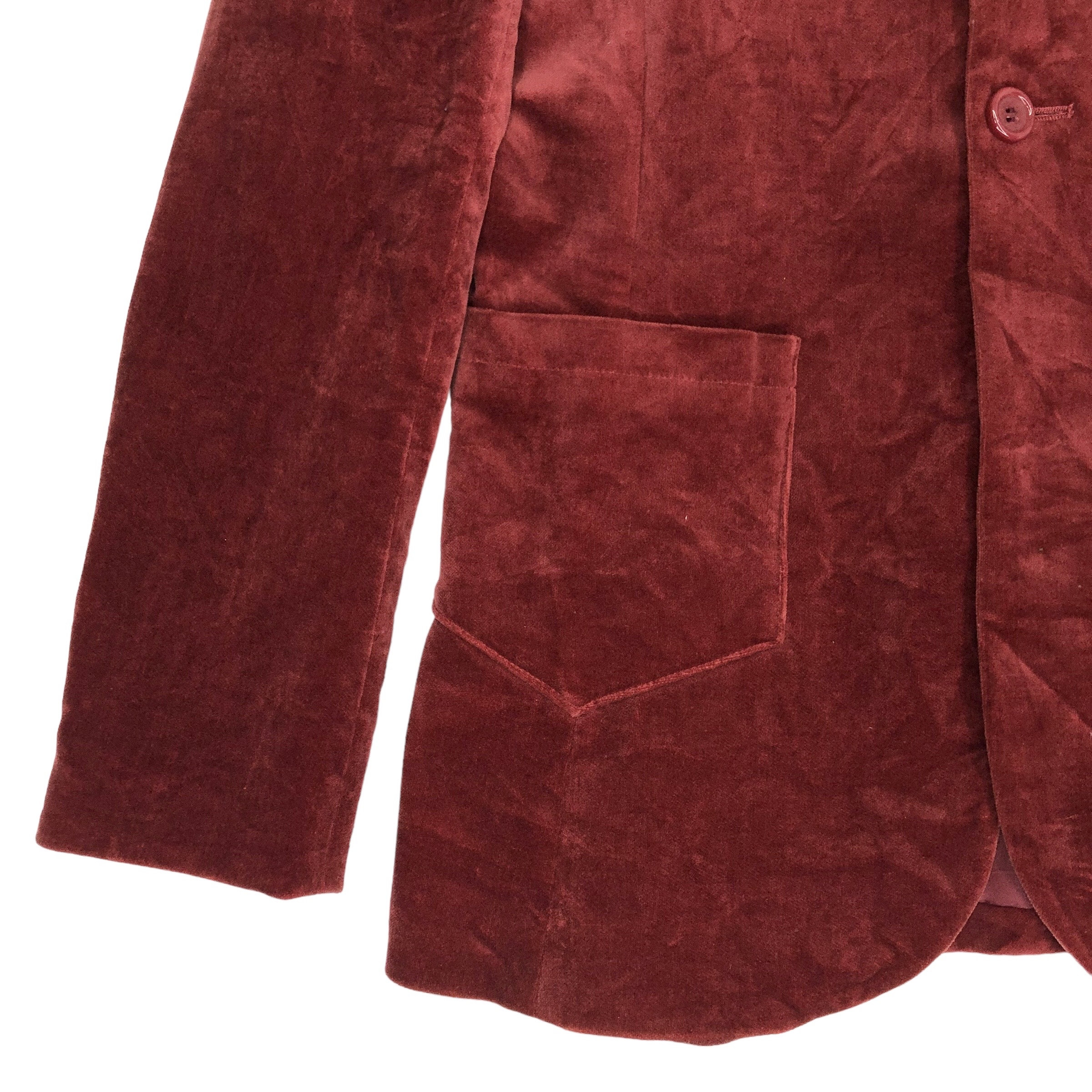 Ined Yohji Yamamoto Velvet Jacket Red Size S, Yohji Yamamoto Women ...
