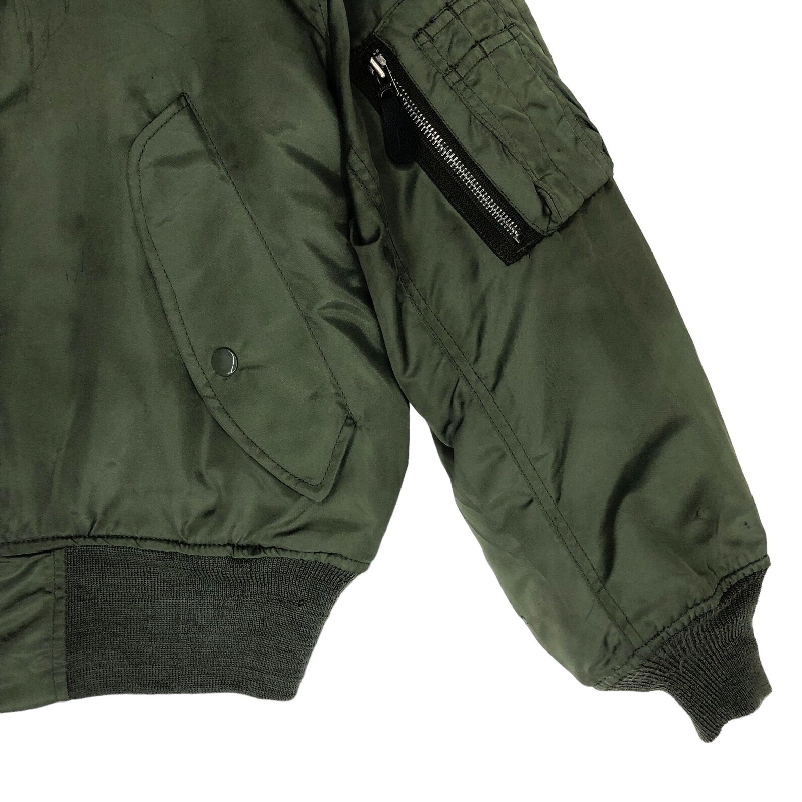 Vintage 70s MA-1 US Military Flight Jacket Size S in Green Usaf Mil-j-8279e - Etsy