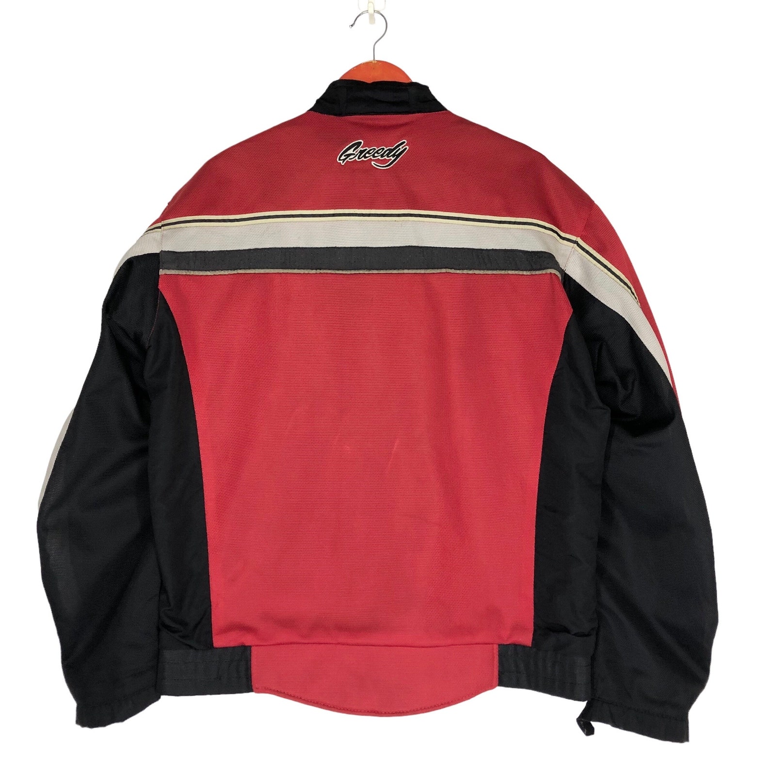 Vintage Greedy Riding Biker Jacket With Padding Size 3XL Greedy Racing ...