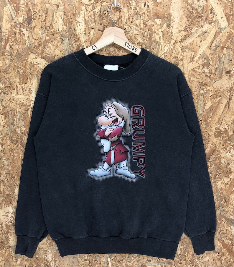 Vintage Disney Grumpy Crewneck Sweatshirt Size S Vintage Cartoon Grumpy Sweater - Etsy