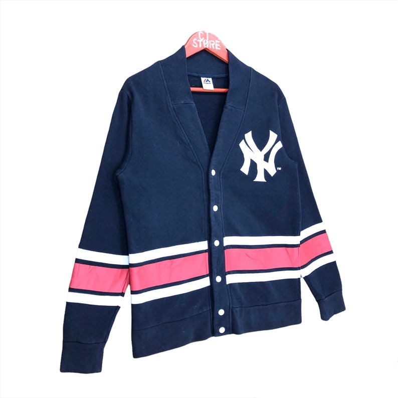 Majestic MLB New York Button Jacket Size M / MLB Jacket / New York ...