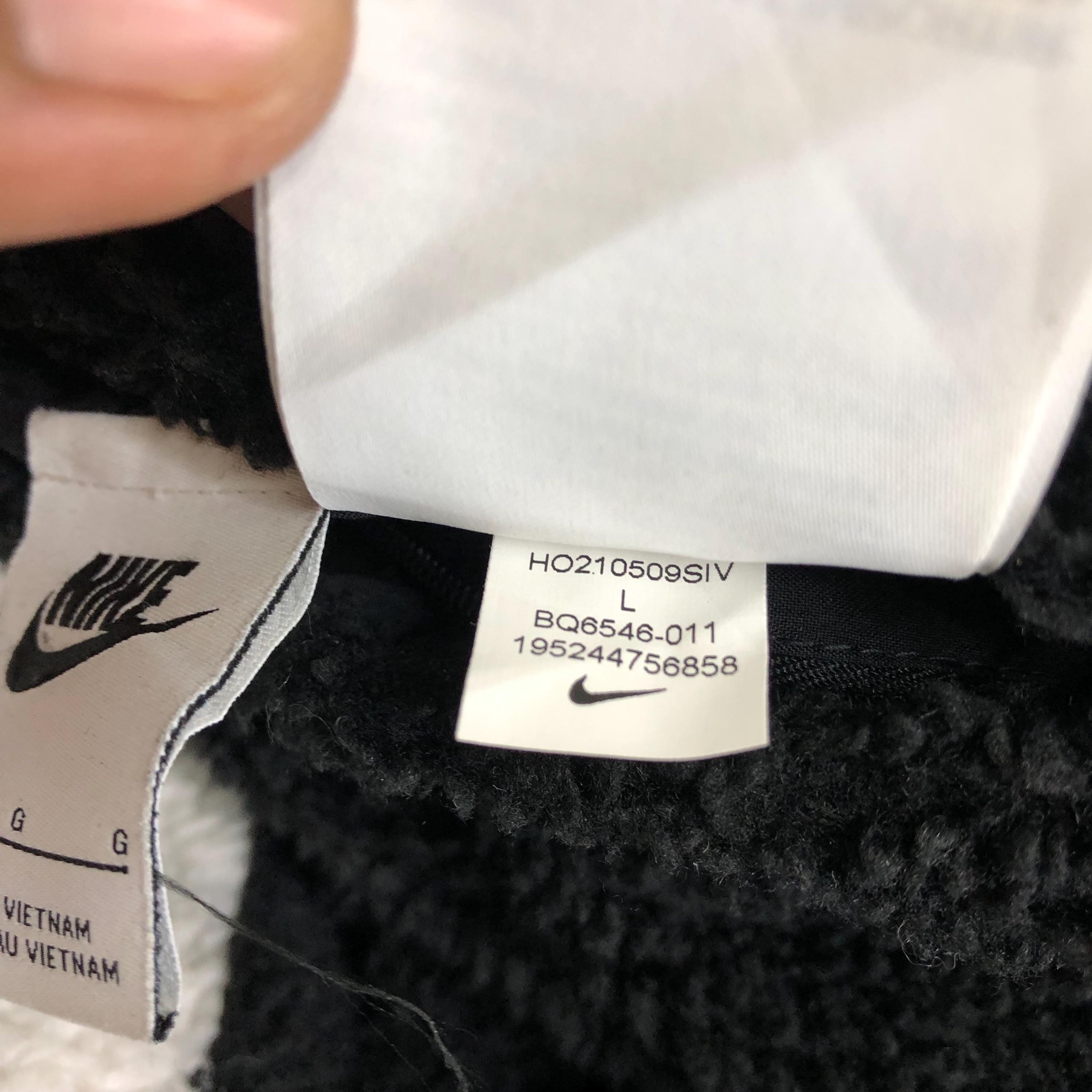 Nike Big Swoosh Reversible Boa Jacket Size L - Etsy