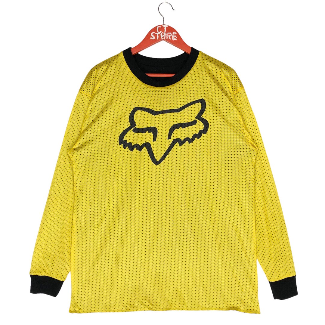 Vintage Fox Racing Reversible Crewneck Big Logo Size M Racing Sweater ...