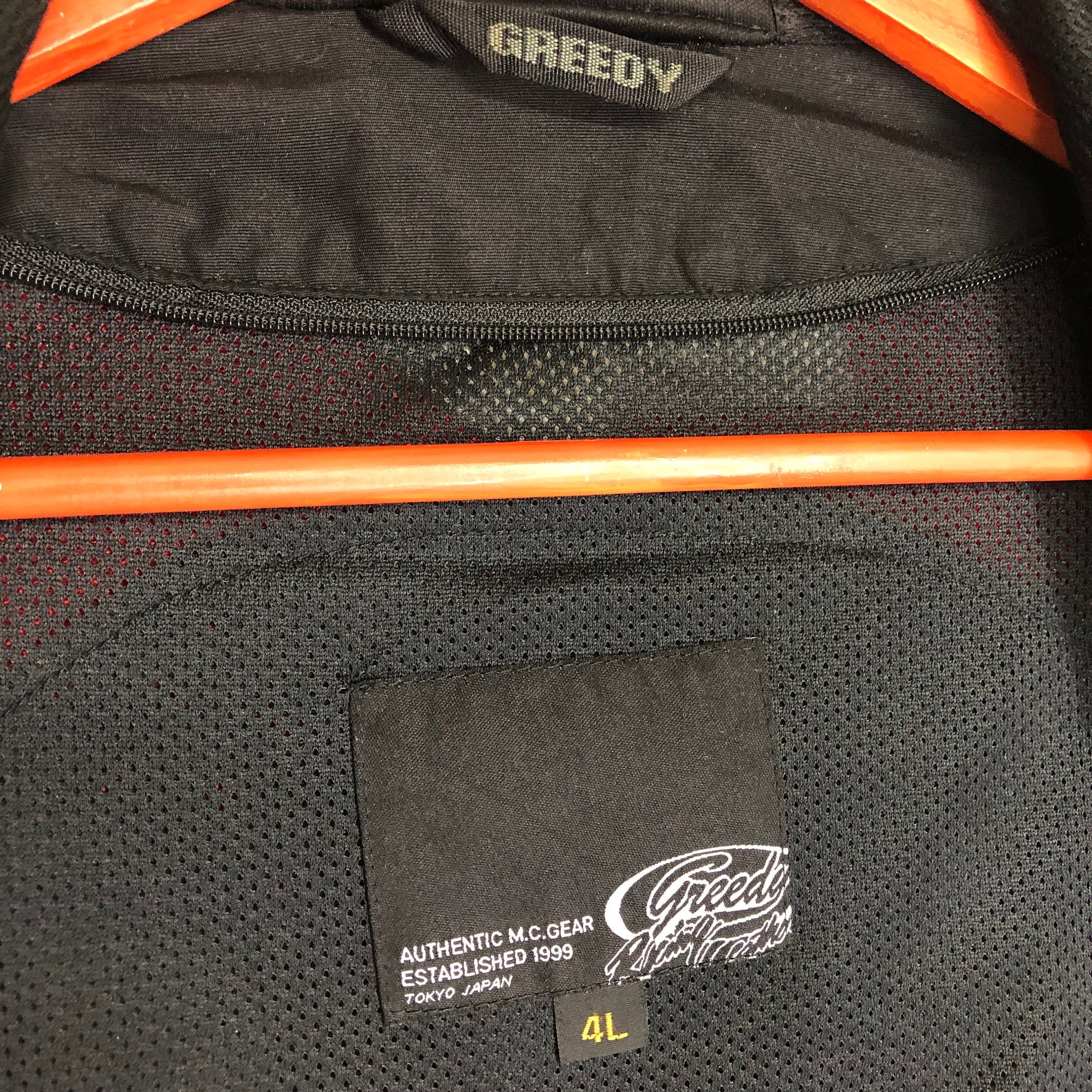 Vintage Greedy Riding Biker Jacket With Padding Size 3XL Greedy Racing ...