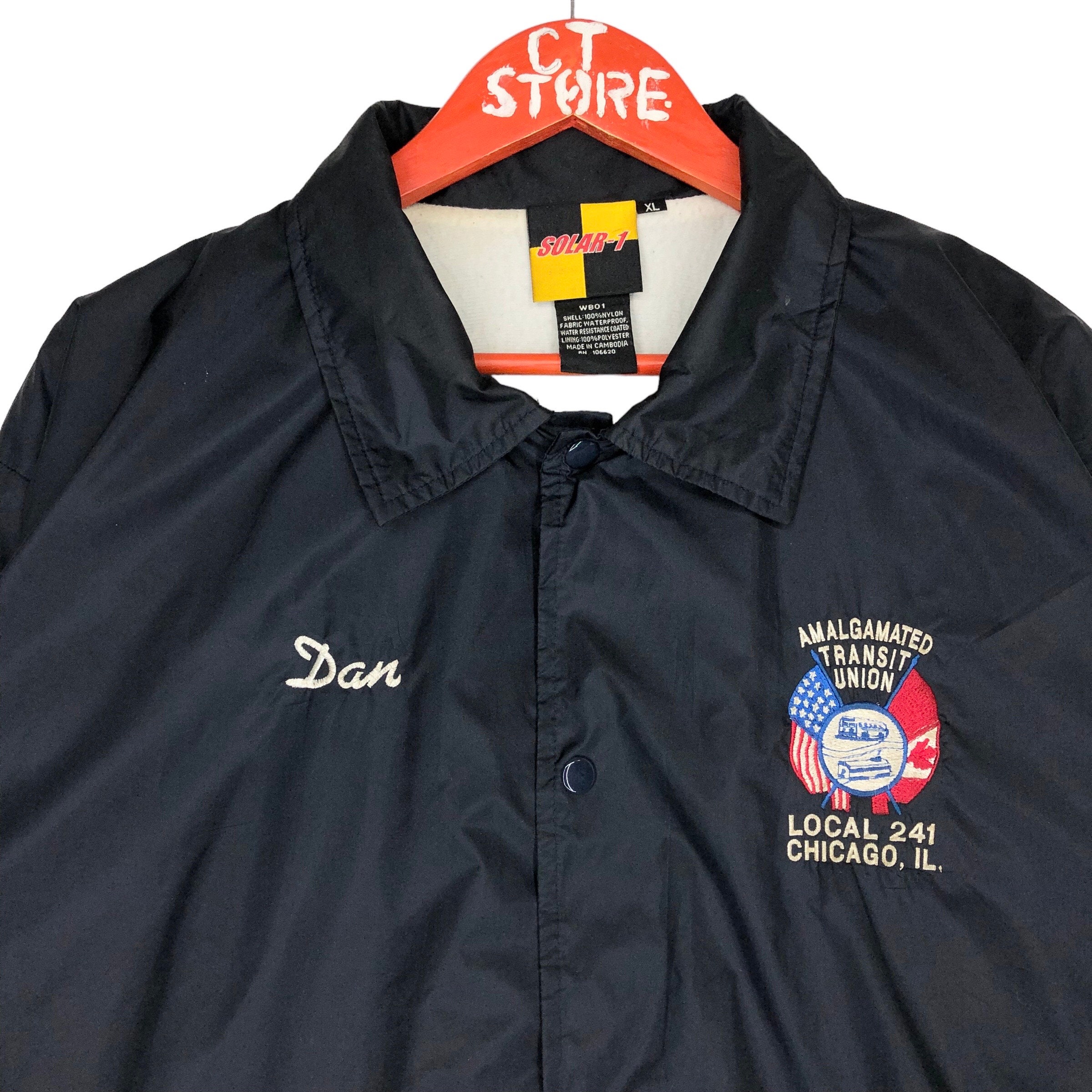 Vintage Amalgamated Transit Union Local 241 Chicago Jacket Size XL, ATU ...