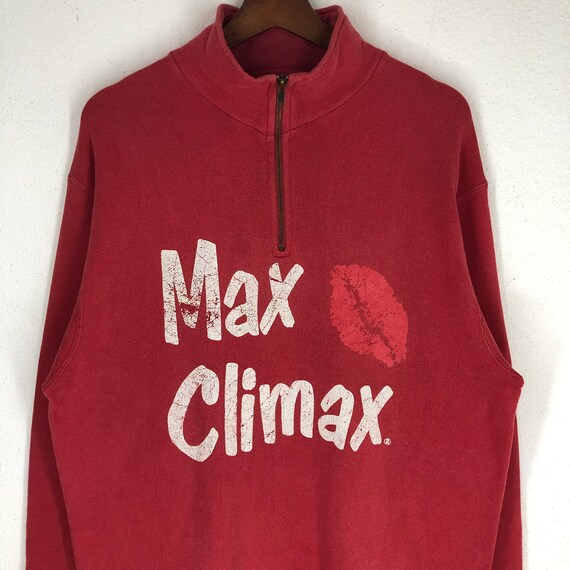 Vintage Max Climax By Oneita Size M Pullover Max Clim… - Gem