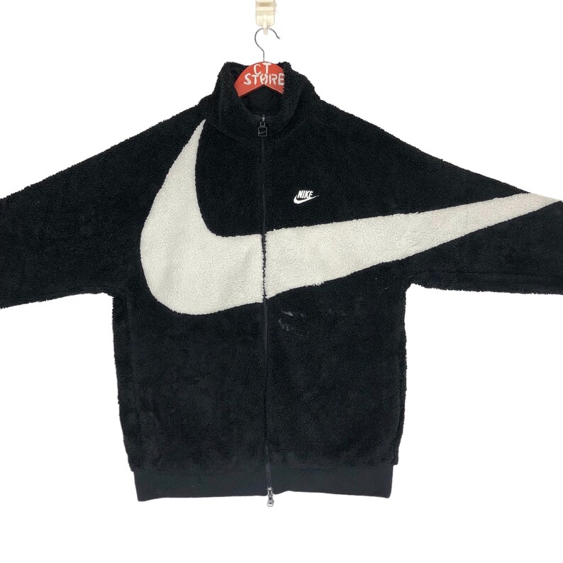 Nike Big Swoosh Reversible Boa Jacket Size L - Etsy