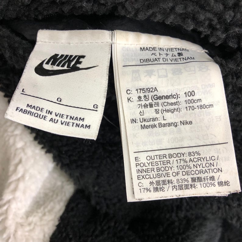 Nike Big Swoosh Reversible Boa Jacket Size L - Etsy