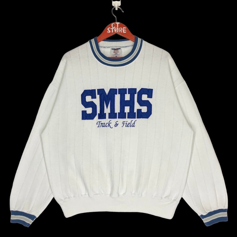 Vintage SMHS San Marcos High School Sweatshirt Embroidery Logo ...