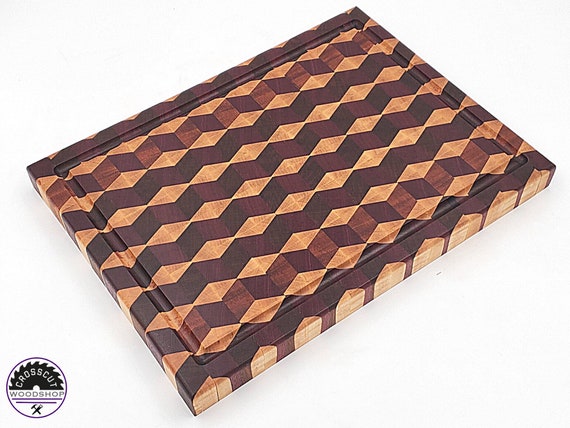 Handcrafted 3 Dimensional Cutting Board Serving Tray | Etsy