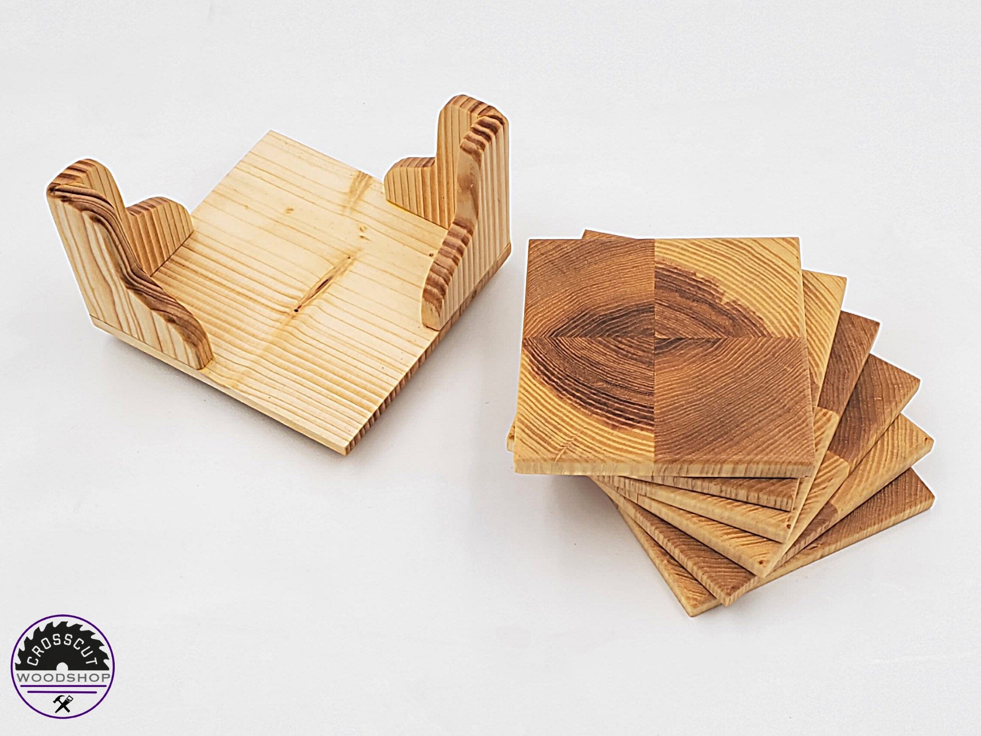 Handcrafted End Grain Coasters With Base - Etsy