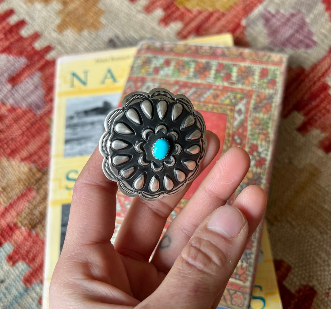 Leander Tahe Navajo Concho Scarf Holder - Etsy