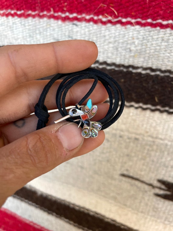 Zuni Hummingbird Pendant - Gem