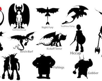 Toothless Flying Silhouette