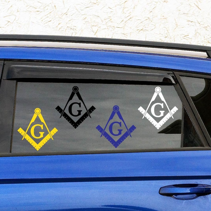 Square and Compass Decals - Etsy