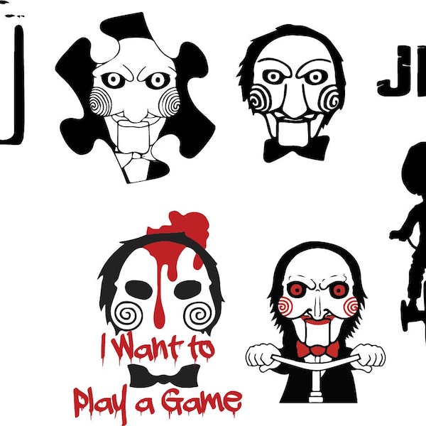 Jigsaw Horror Decal - Etsy