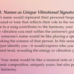 Discover the Frequency of Your Name! - Etsy